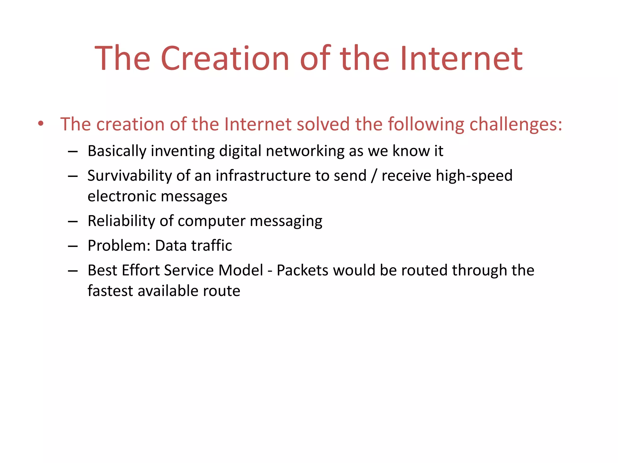 HISTORY OF THE INTERNET | PPTX