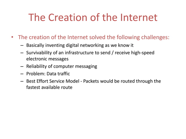 HISTORY OF THE INTERNET | PPTX | Internet | Computing