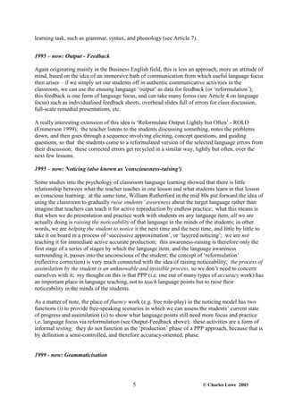 Brief history of language teaching | PDF