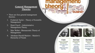 Brief history of management theories | PPTX