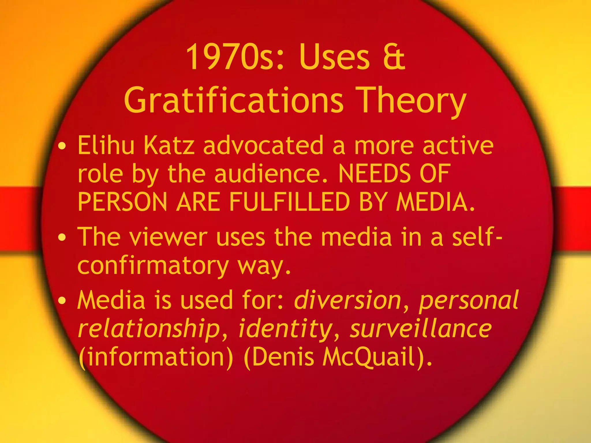 Brief history of media studies | PPT