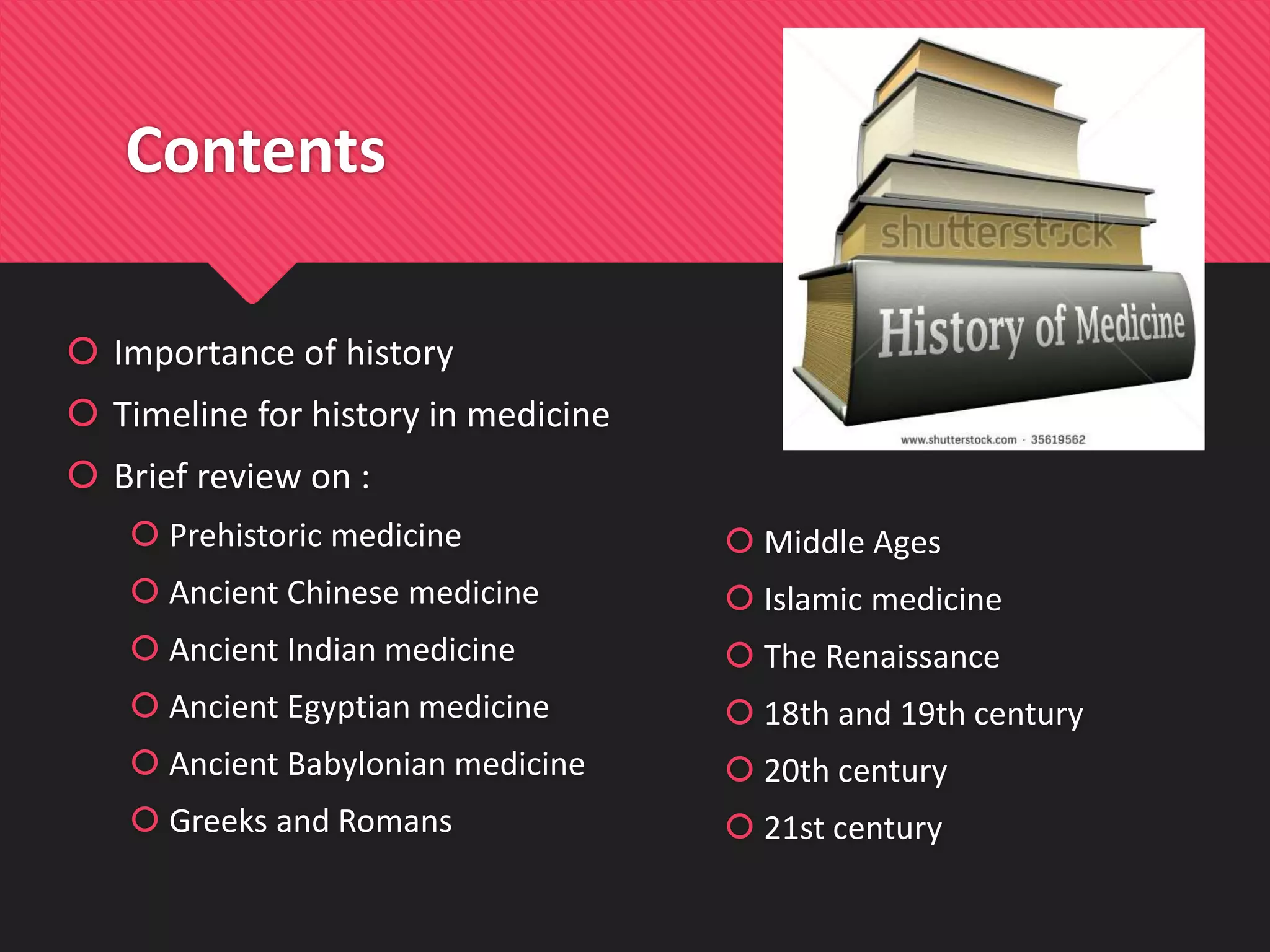 Brief history of medicine | PPTX | Alternative Medicine | Wellness