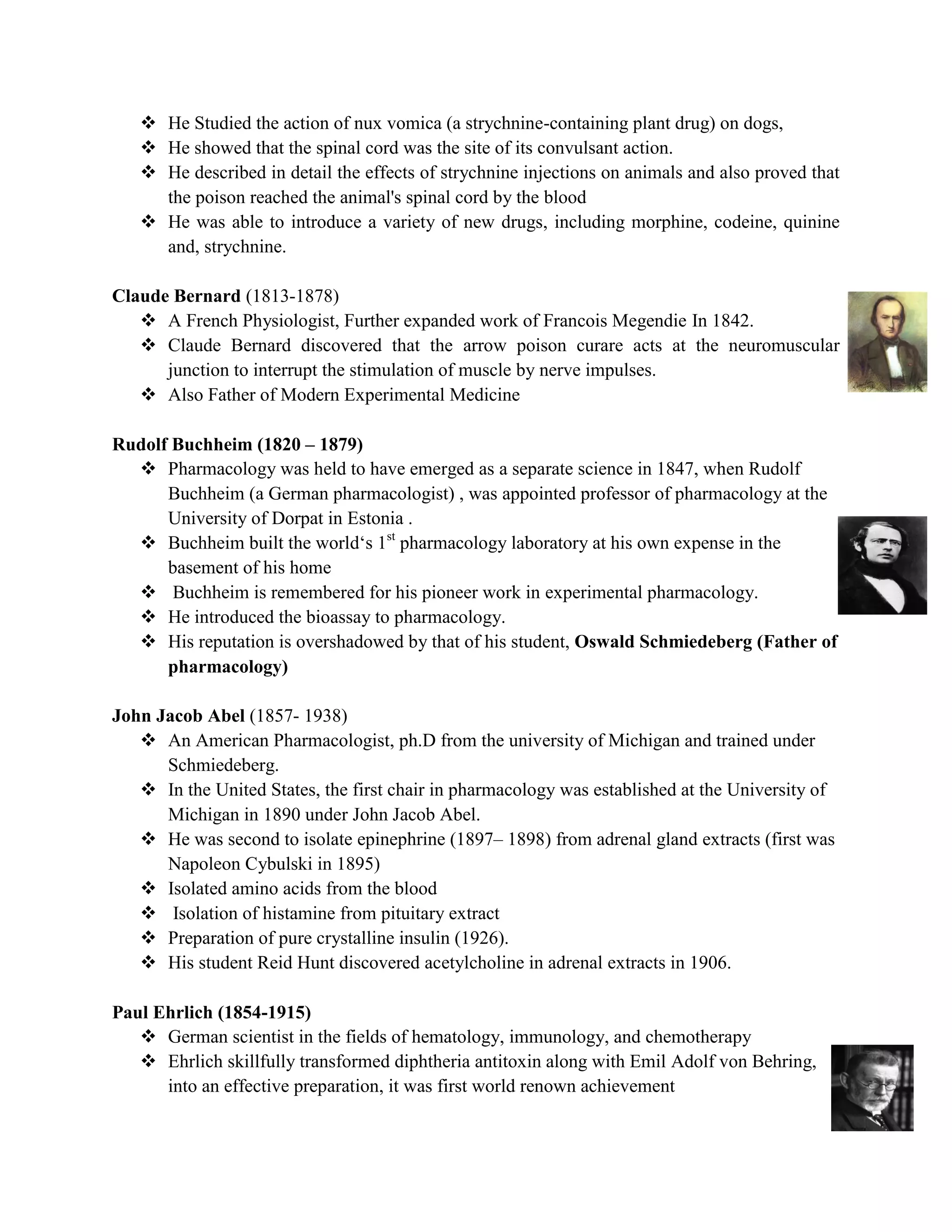 Brief history of pharmacology | PDF