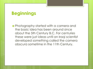 Brief history of photography | PPTX