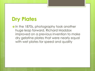 Brief history of photography | PPTX