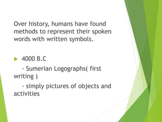 Brief history of reading | PPTX