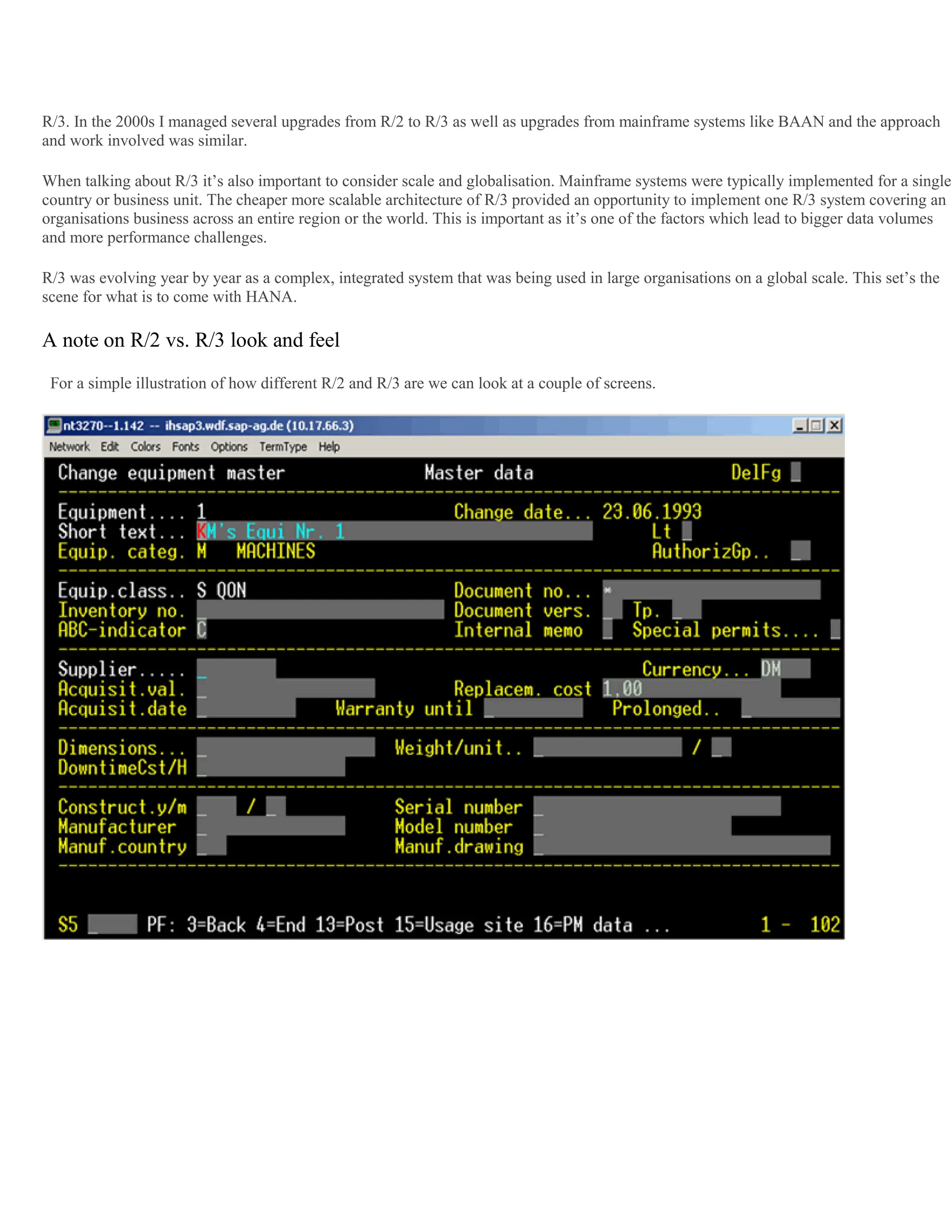 brief history of SAP and ERP.docx | Databases | Computer Software and Applications