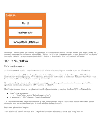 brief history of SAP and ERP.docx | Databases | Computer Software and Applications