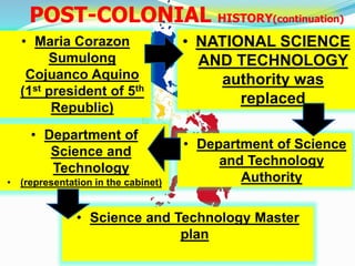 BRIEF HISTORY OF SCIENCE AND TECHNOLOGY IN THE PHILIPPINES | PPTX
