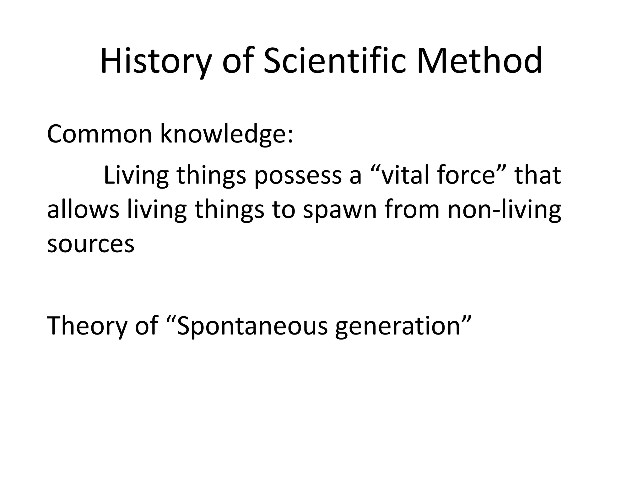 Brief History of Scientific Methods | PPTX