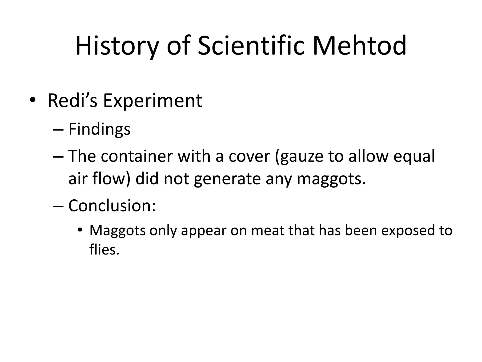Brief History of Scientific Methods | PPTX