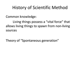 Brief History of Scientific Methods | PPTX