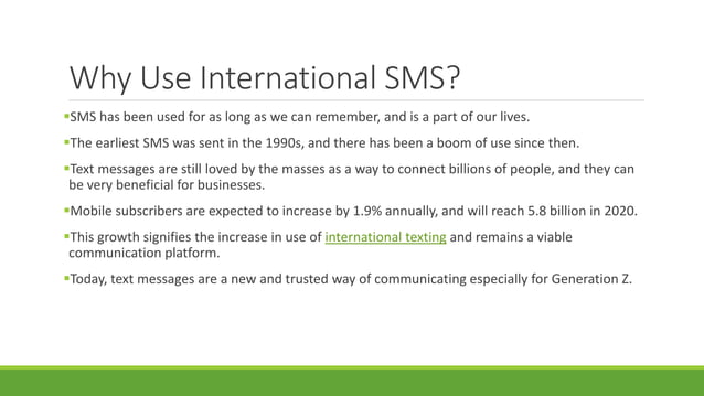 Brief history of sms | PPT