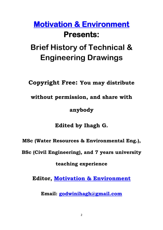 Brief History of Technical & Engineering Drawings | PDF | 3-D Graphics ...