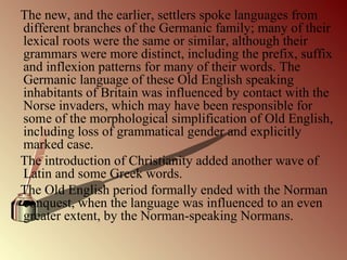 Brief history of the english language | PPT