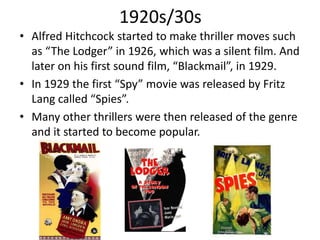 A Brief History of Thriller Films | PPT