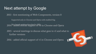 Brief history of web components | PPT