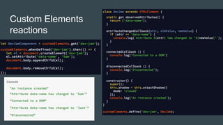 Brief history of web components | PPT