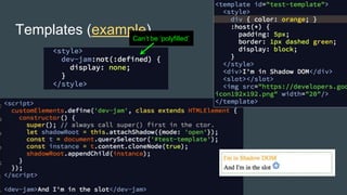 Brief history of web components | PPT