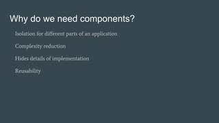 Brief history of web components | PPT