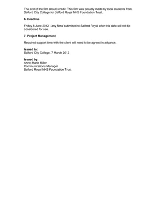 Brief infection control | DOC