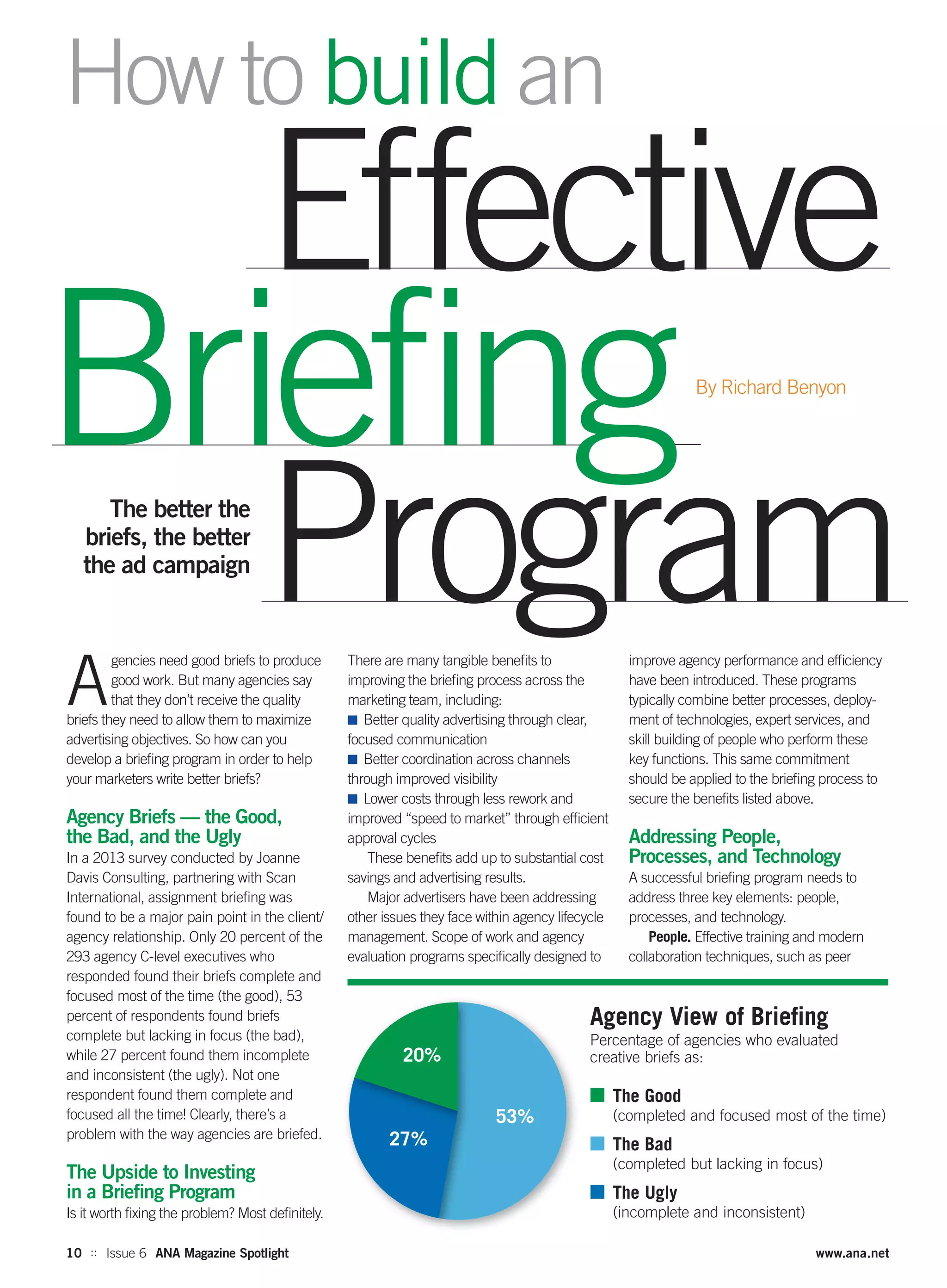 Effective Briefing Program | PDF