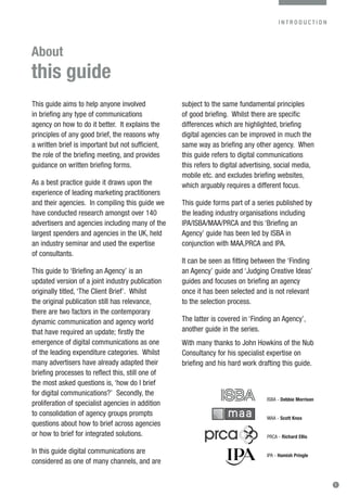 Briefing an Agency | PDF
