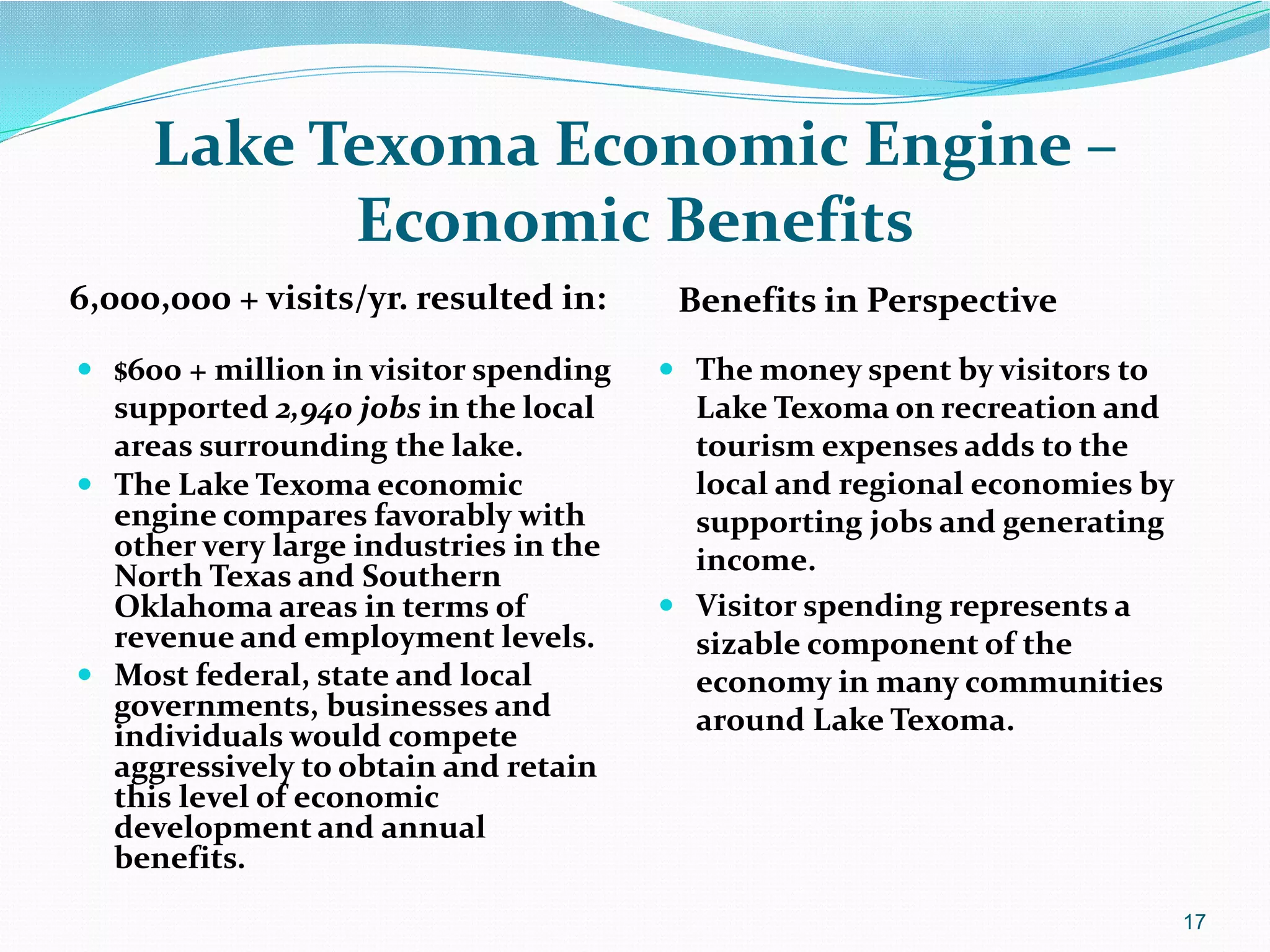 Briefing lake texoma economic engine and tourism 4 2014 | PDF