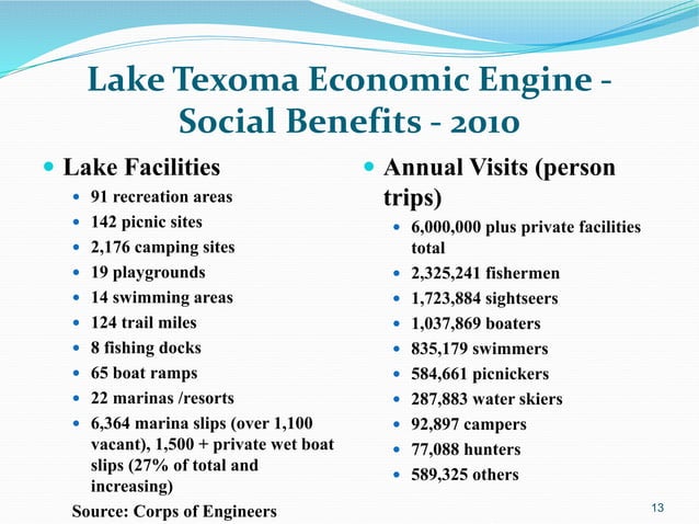 Briefing lake texoma economic engine and tourism 4 2014 | PDF | North ...