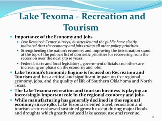 Briefing lake texoma economic engine and tourism 4 2014 | PDF