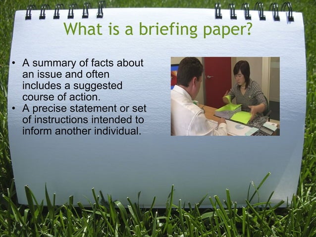 Briefing papers | PPT | Science