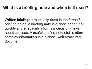 HOW BRIEF NOTES BN ARE USED BY THE EXECUTIVES AT WORKPLACE PPT.ppt