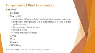 Brief Interventions and Breif Therapies for Mental Health | PPTX