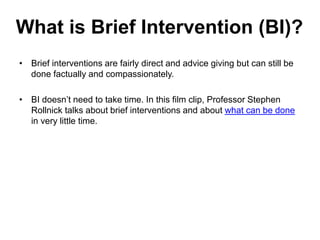 Brief intervention | PPTX