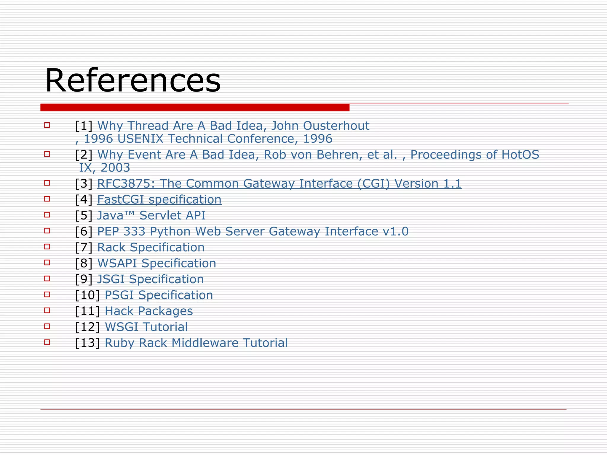 A Brief Introduce to WSGI | PPT