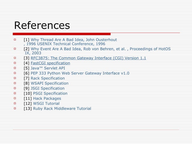 A Brief Introduce to WSGI | PPT