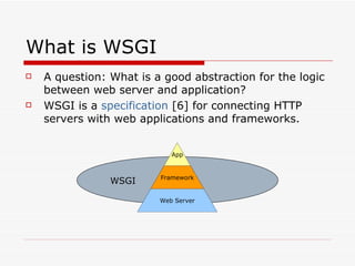A Brief Introduce to WSGI | PPT | Web Development | Internet