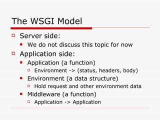 A Brief Introduce to WSGI | PPT | Web Development | Internet