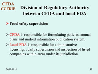 Brief Introduction to China FDA 2014 | PPT