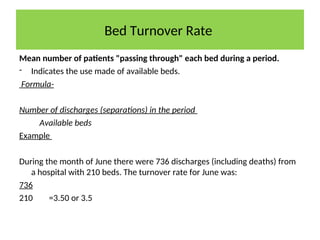 Hospital Statisticas Healthcare statistics #Mortality Rate #NDR #bed ...