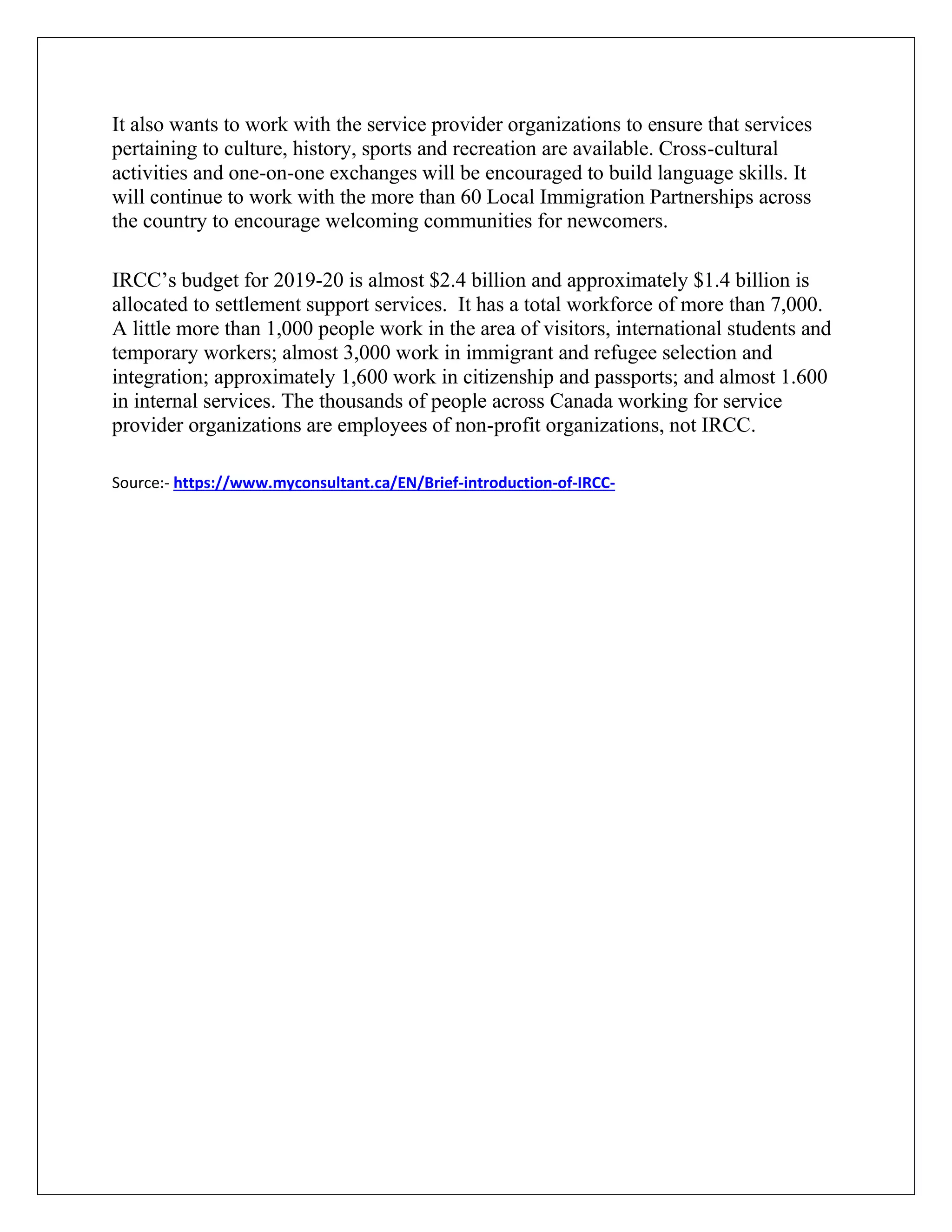 Brief introduction of ircc | PDF