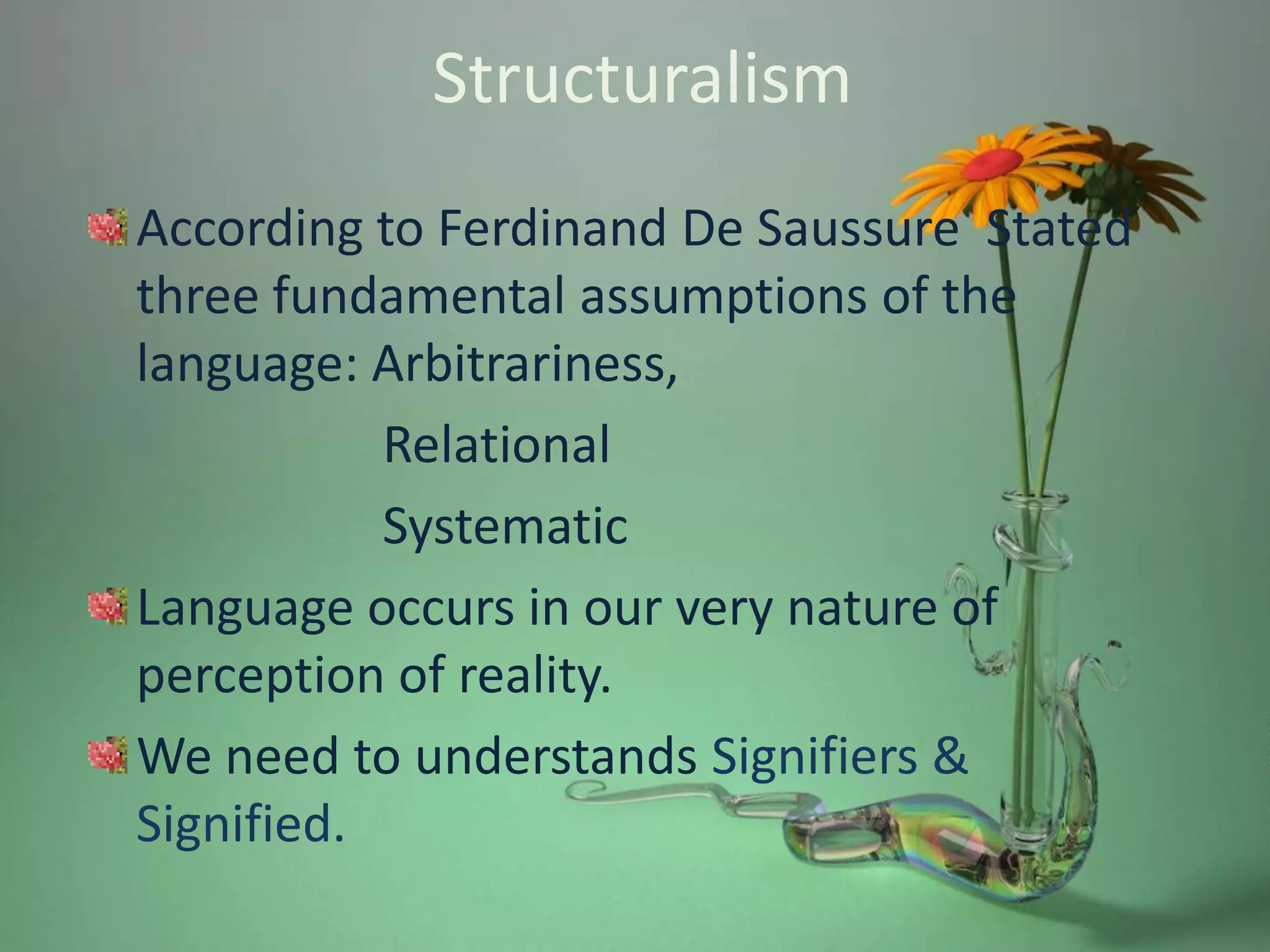 Brief introduction of Post Structuralism & Deconstruction | PPTX