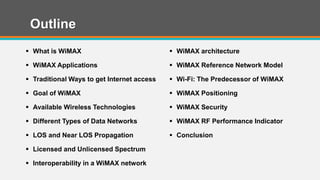 Brief introduction of wi max technology | PPT