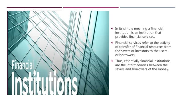 Brief Introduction on Indian financial markets | PPTX