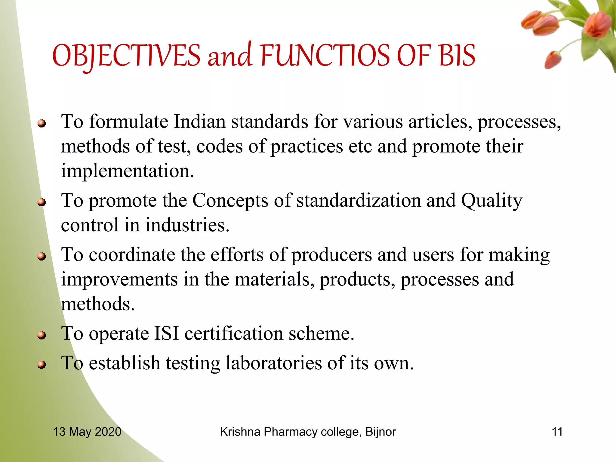 Brief introduction to Agmark, BIS and FSSAI | PPTX
