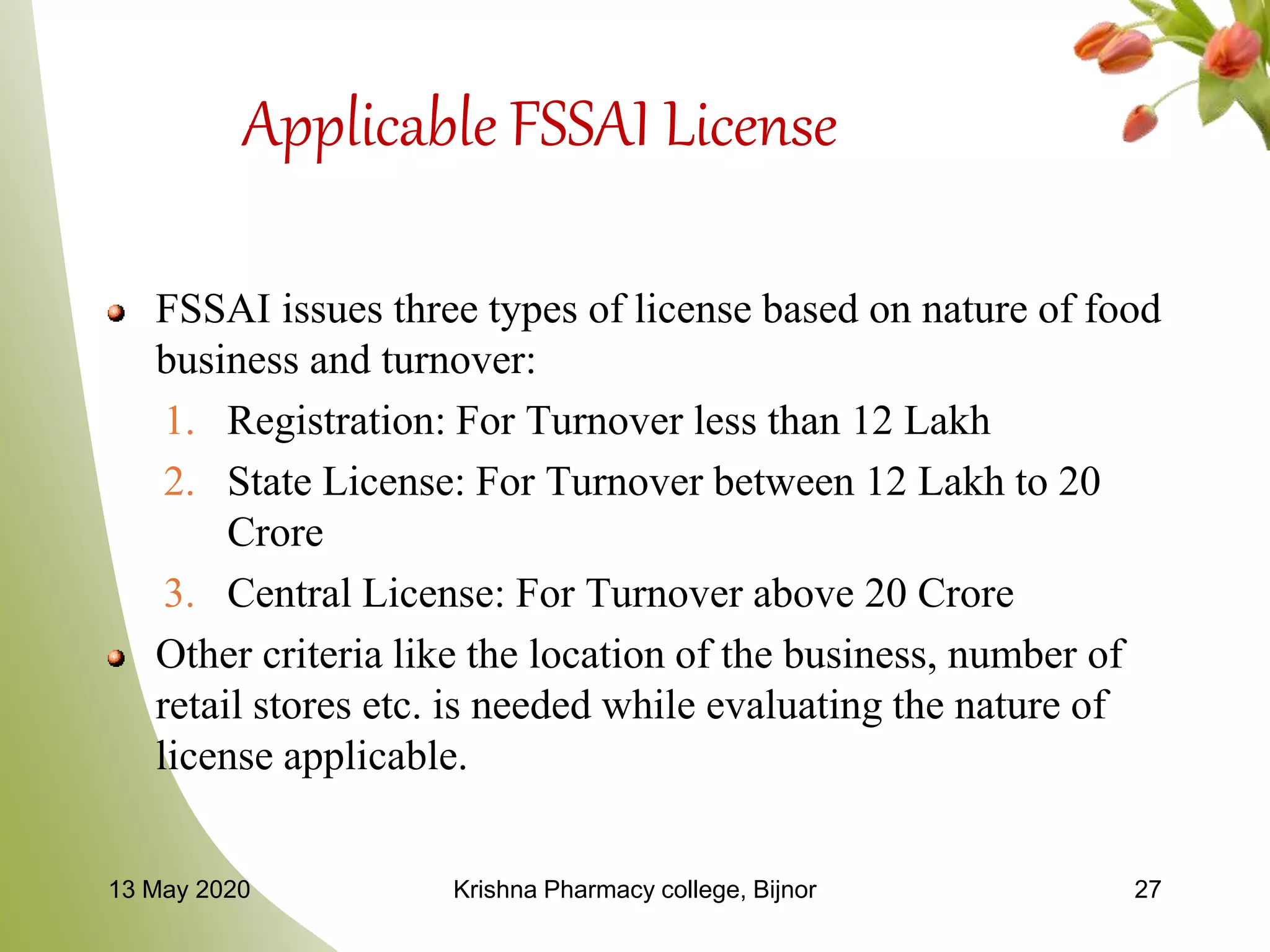 Brief introduction to Agmark, BIS and FSSAI | PPTX