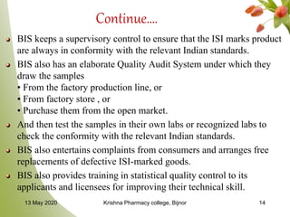 Brief introduction to Agmark, BIS and FSSAI | PPTX