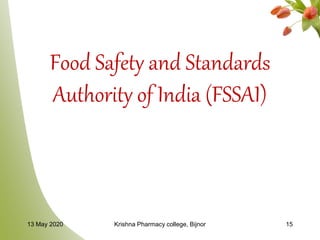 Brief introduction to Agmark, BIS and FSSAI | PPTX