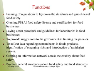 Brief introduction to Agmark, BIS and FSSAI | PPTX