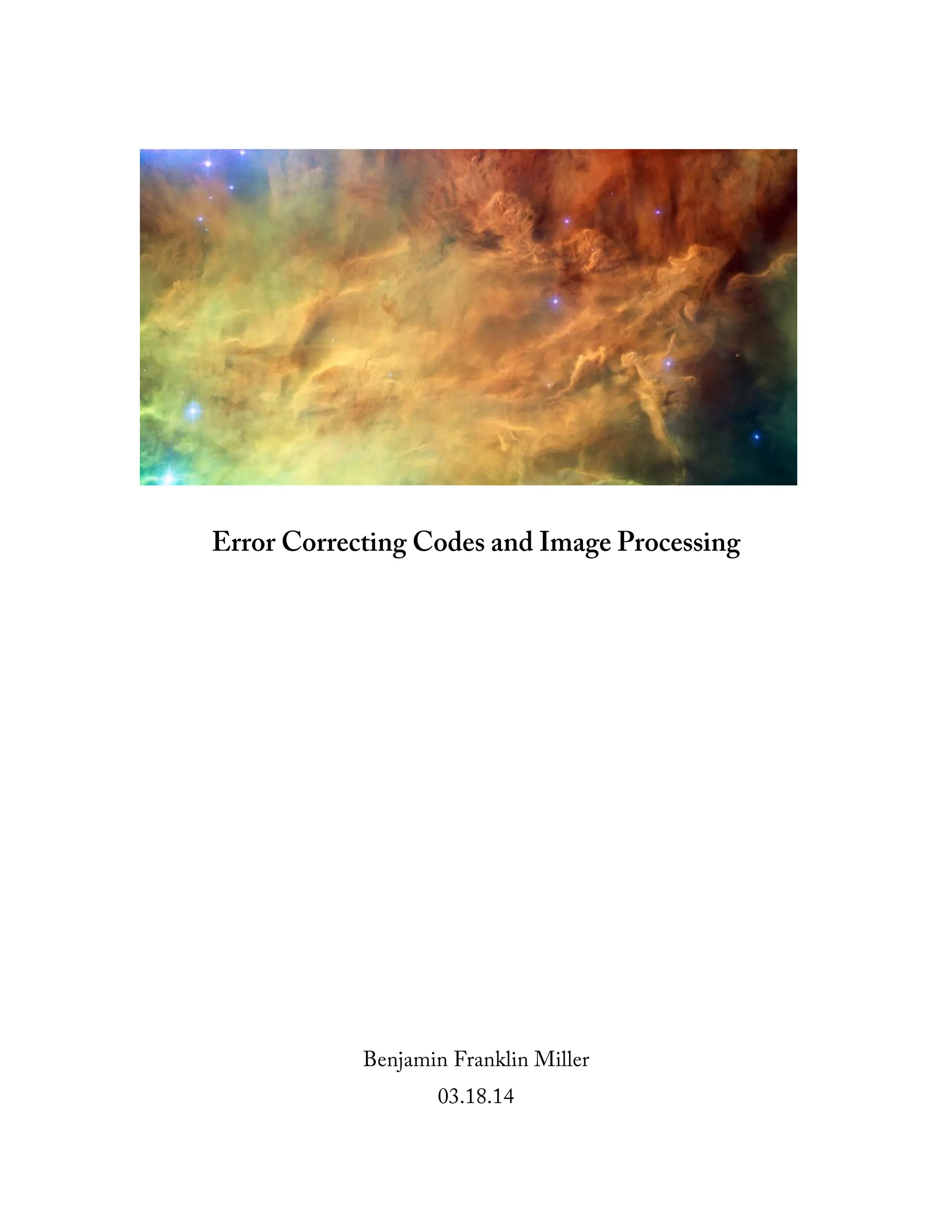 Brief Introduction to Error Correction Coding | PDF | Programming Languages | Computing